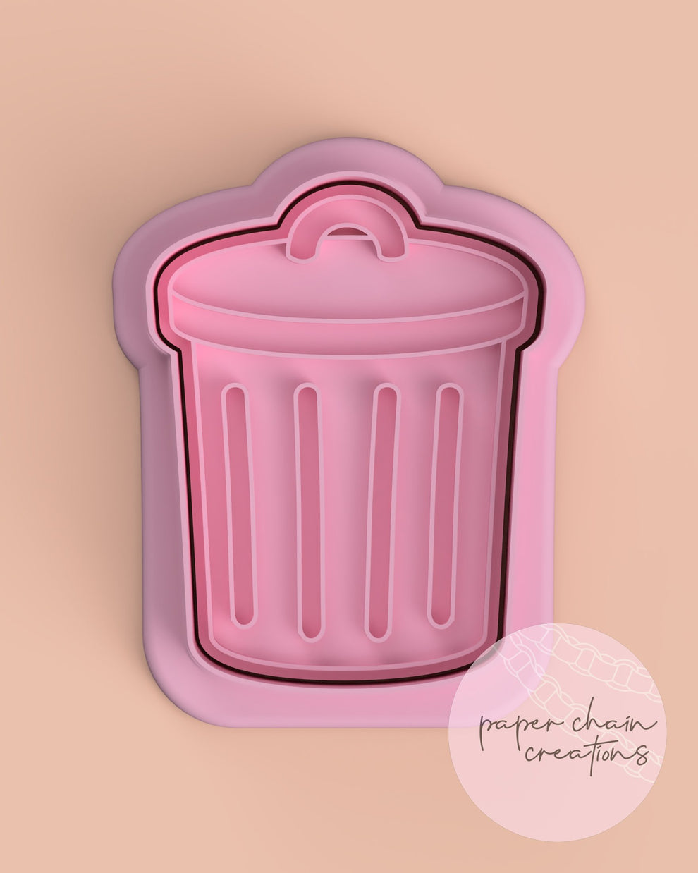 Garbage Bin Cookie Cutter and Embosser – Paper Chain Creations
