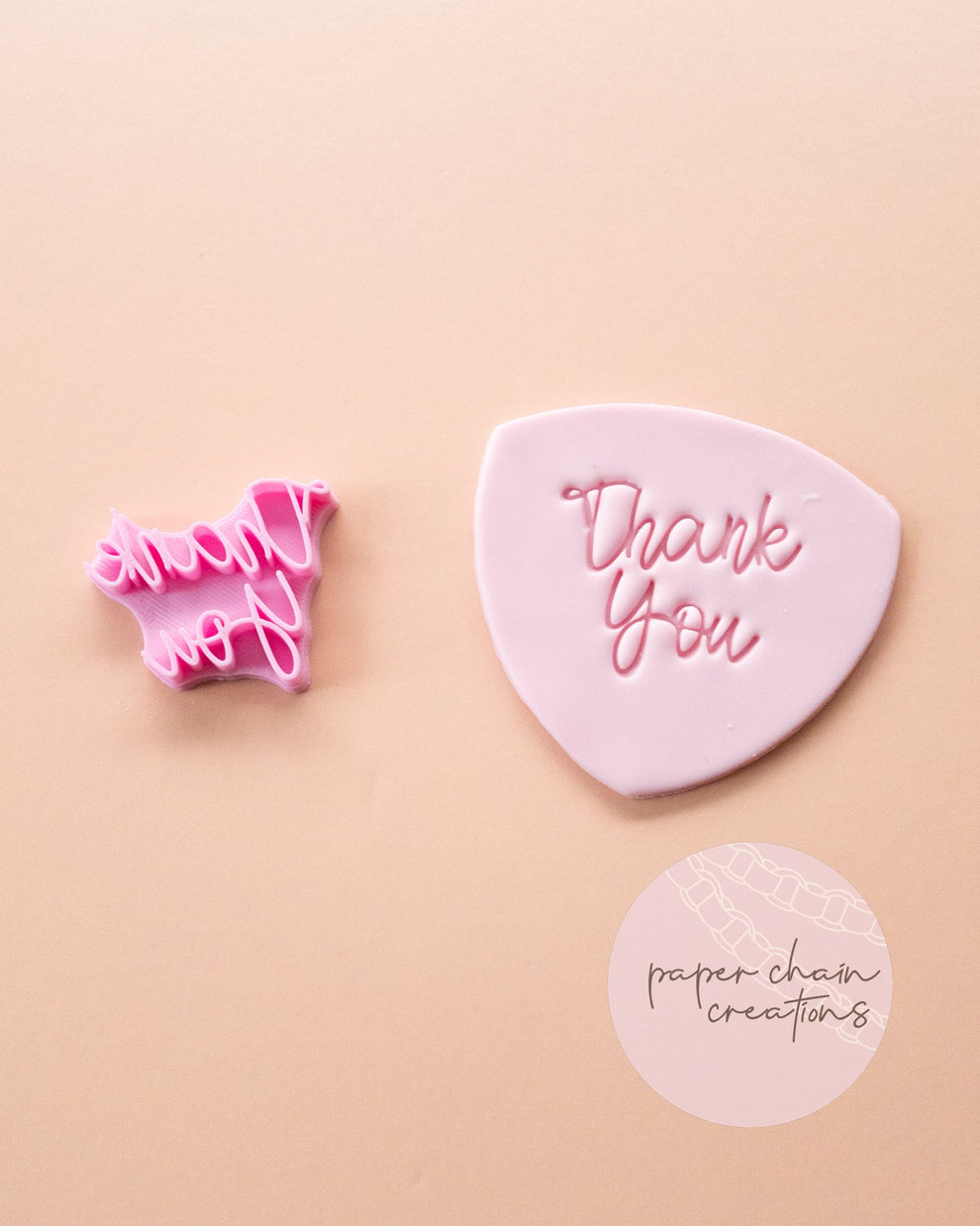 Thank You Style 1 Fondant Embosser – Paper Chain Creations