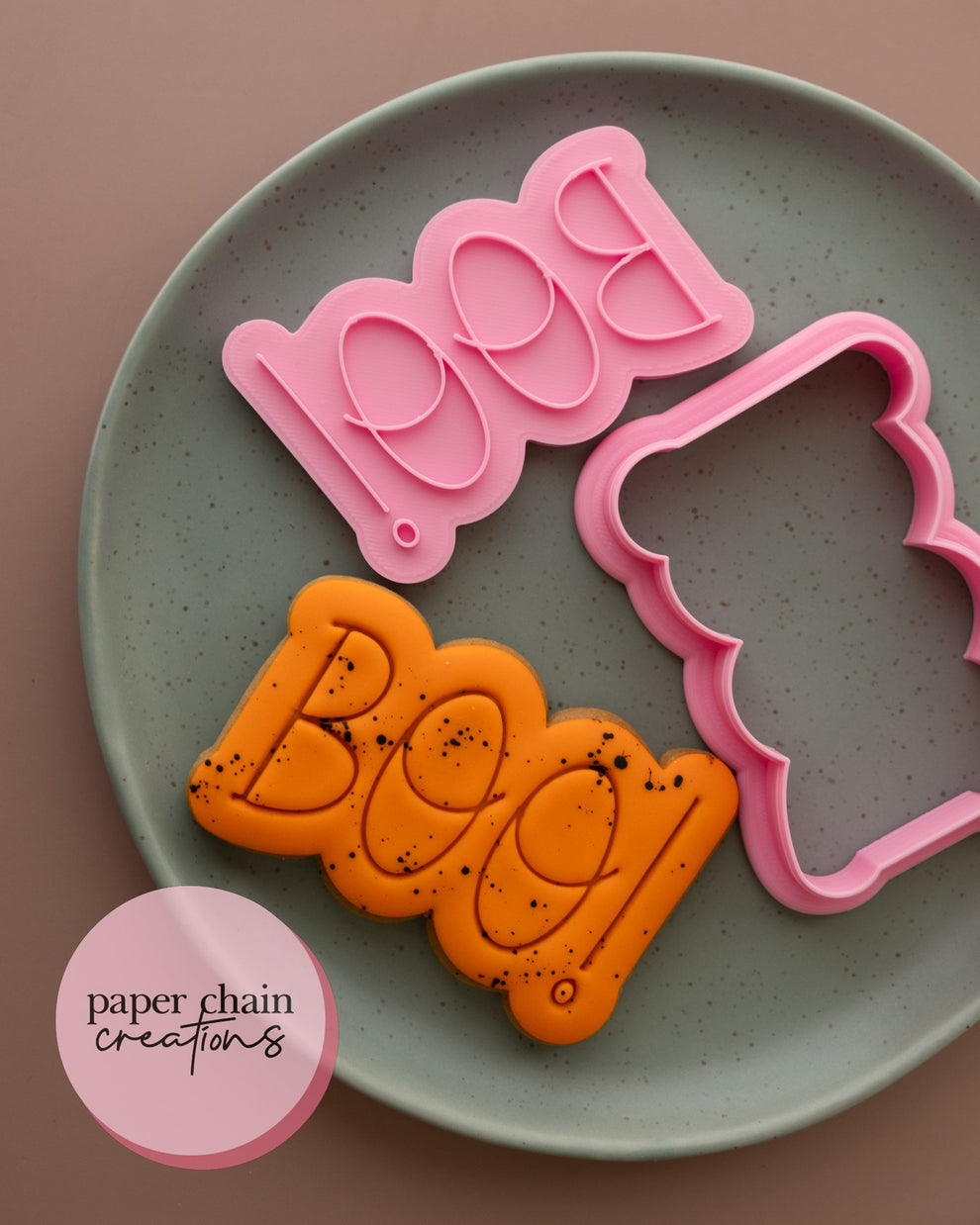 Boo! Cookie Cutter and Fondant Embosser – Paper Chain Creations