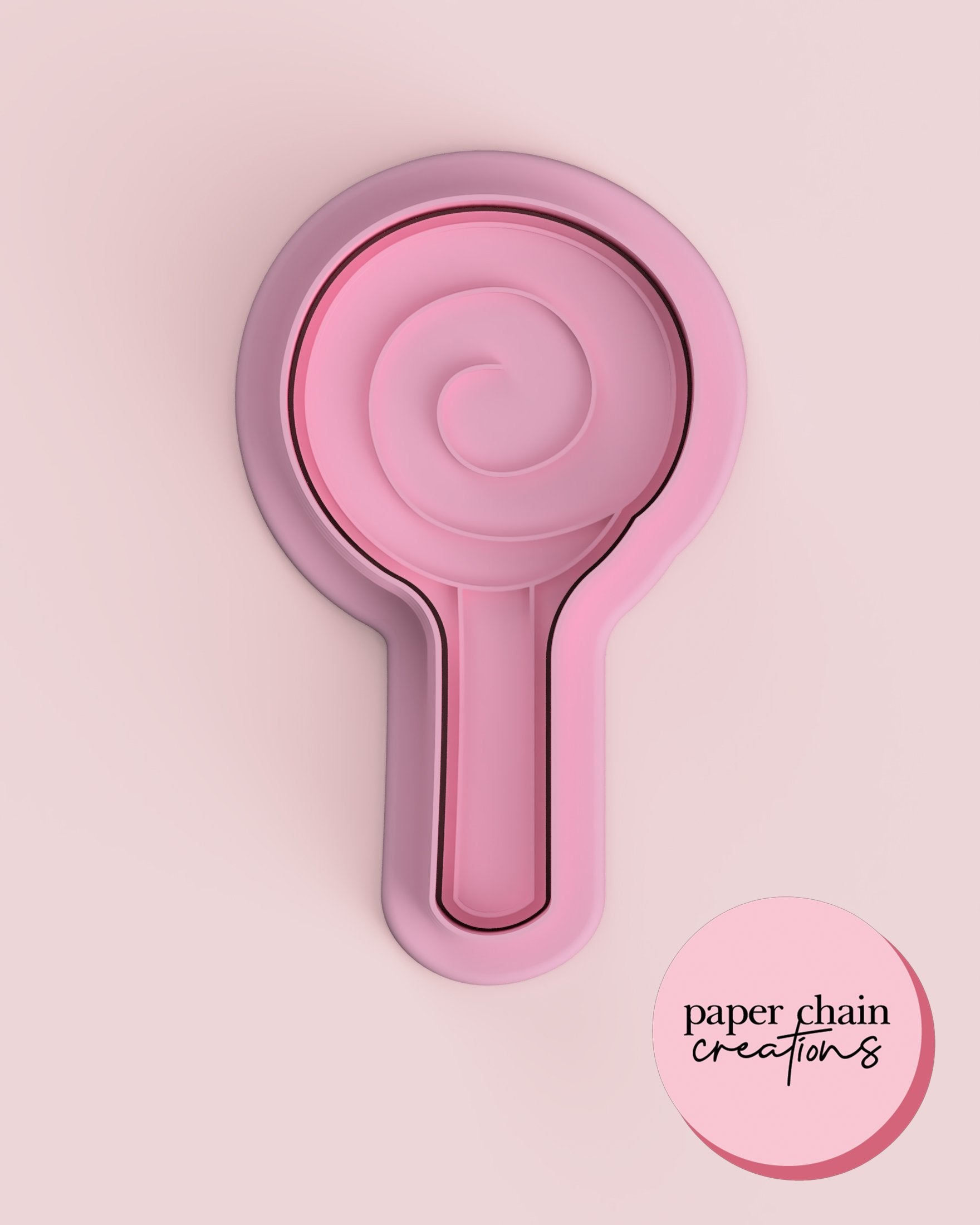 Swirl Lollypop Cookie Cutter and Fondant Embosser – Paper Chain Creations